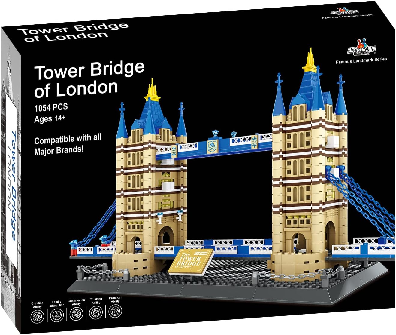 Amazon.com: Tower Bridge Building Block Set – 1,054 Pieces London Tower ...