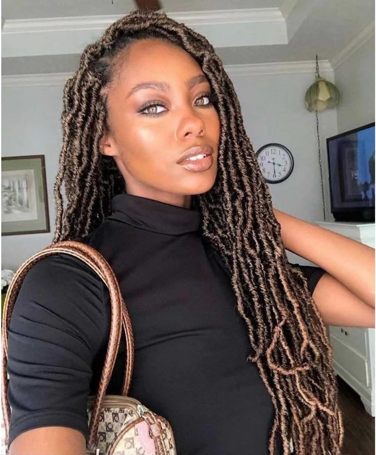 Amazon.com : 22 Inch Soft Locs Crochet Hair Pre Looped 6 Packs Faux ...
