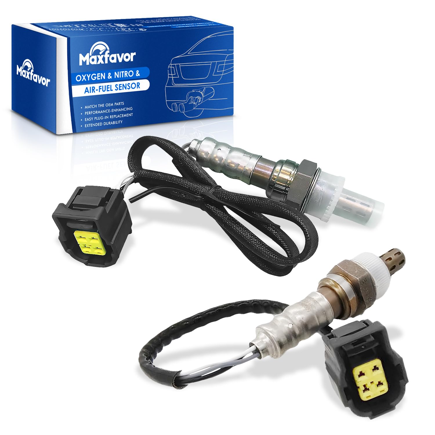 Amazon.com: MAXFAVOR 2Pcs Upstream Downstream O2 Sensor Replacment for ...