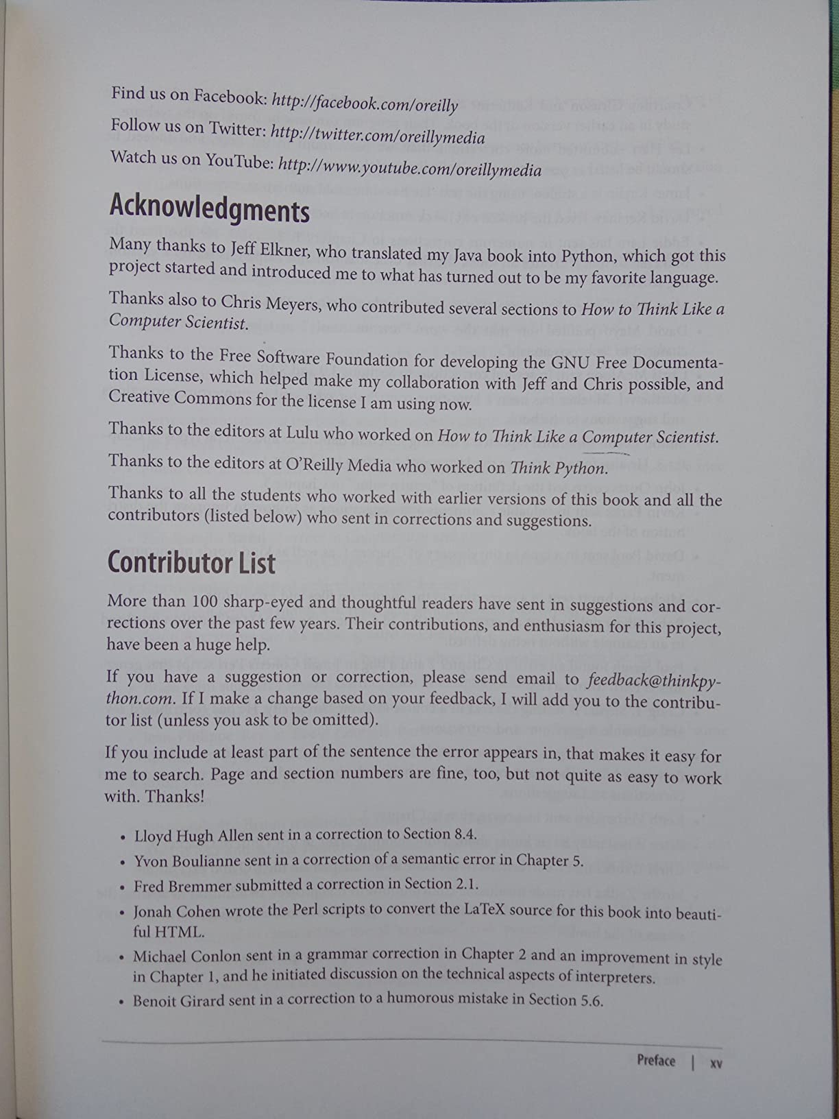 Think Python How To Think Like A Computer Scientist Allen B Downey Books
