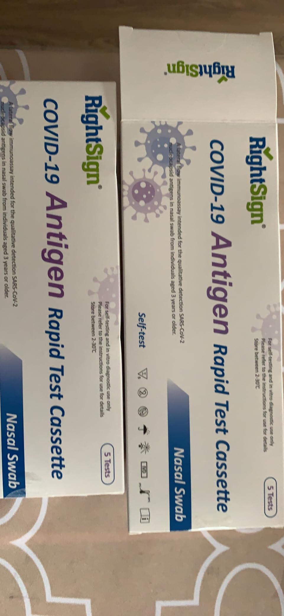 RightSign COVID-19 Rapid Antigen Test (Nasal Swab) - 10 Pack : Amazon ...