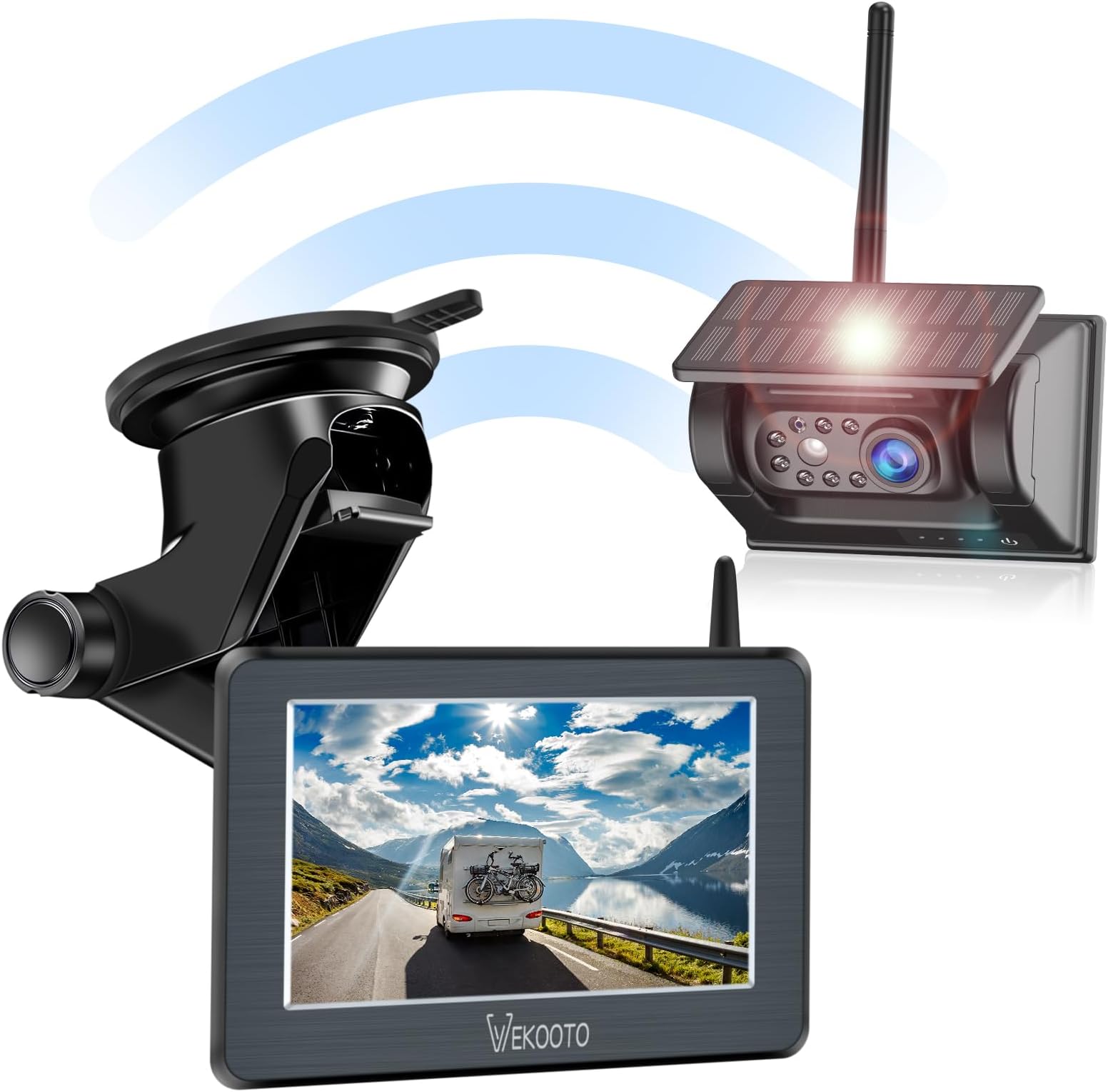 Amazon.com: Iball 5.8GHz Wireless Magnetic Trailer Hitch Rear View ...