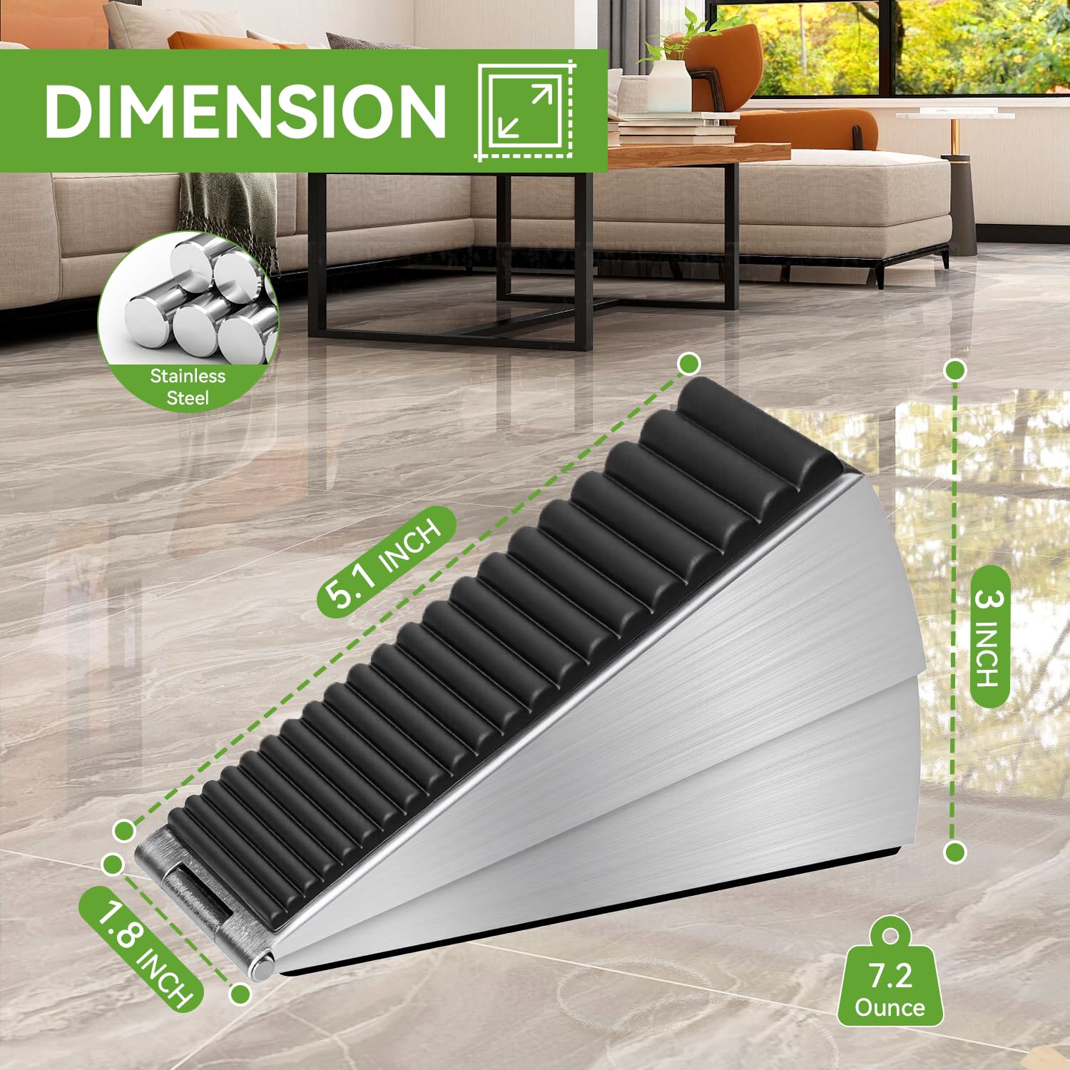 Snapklik.com : Strongest Heavy Duty Door Stopper, Spring Loaded