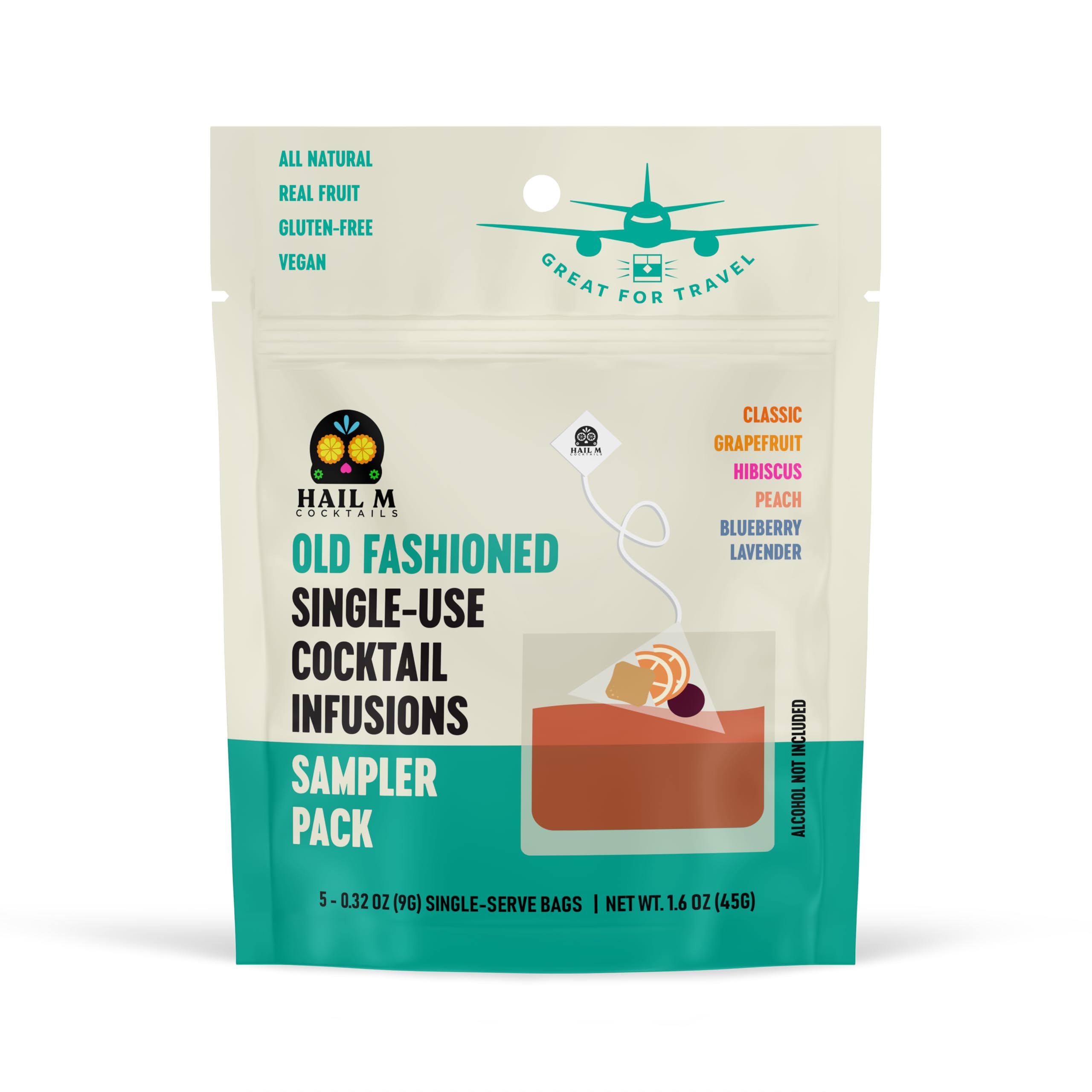 Amazon.com : Hail M Cocktails Travel Old Fashioned Infusion Bags ...