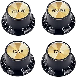 Amazon.com: Banworks '60s Style Guitar Control Knobs Metric 18-Spline 2 ...