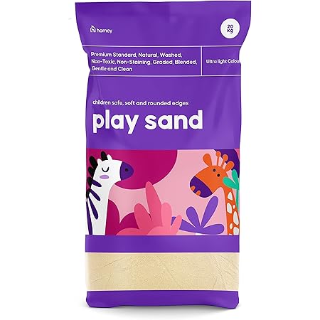 Children’s Play Sand, Non Toxic, Premium Grade, 10KG Natural Washed ...