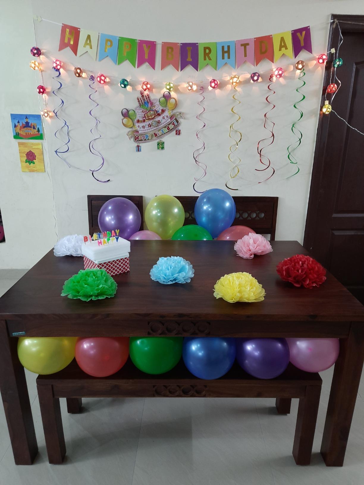 Party Propz Happy Birthday Decoration Items Multicolour Combo Of 46 Pcs ...