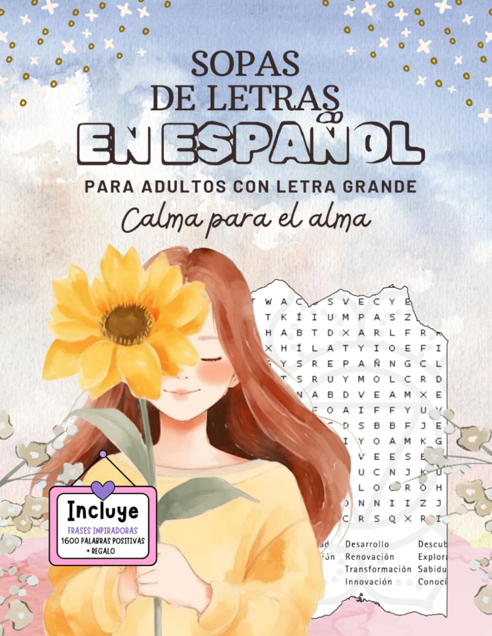 Sopa De Letras Para Adultos En Español con Letra Grande: "Calma En El ...