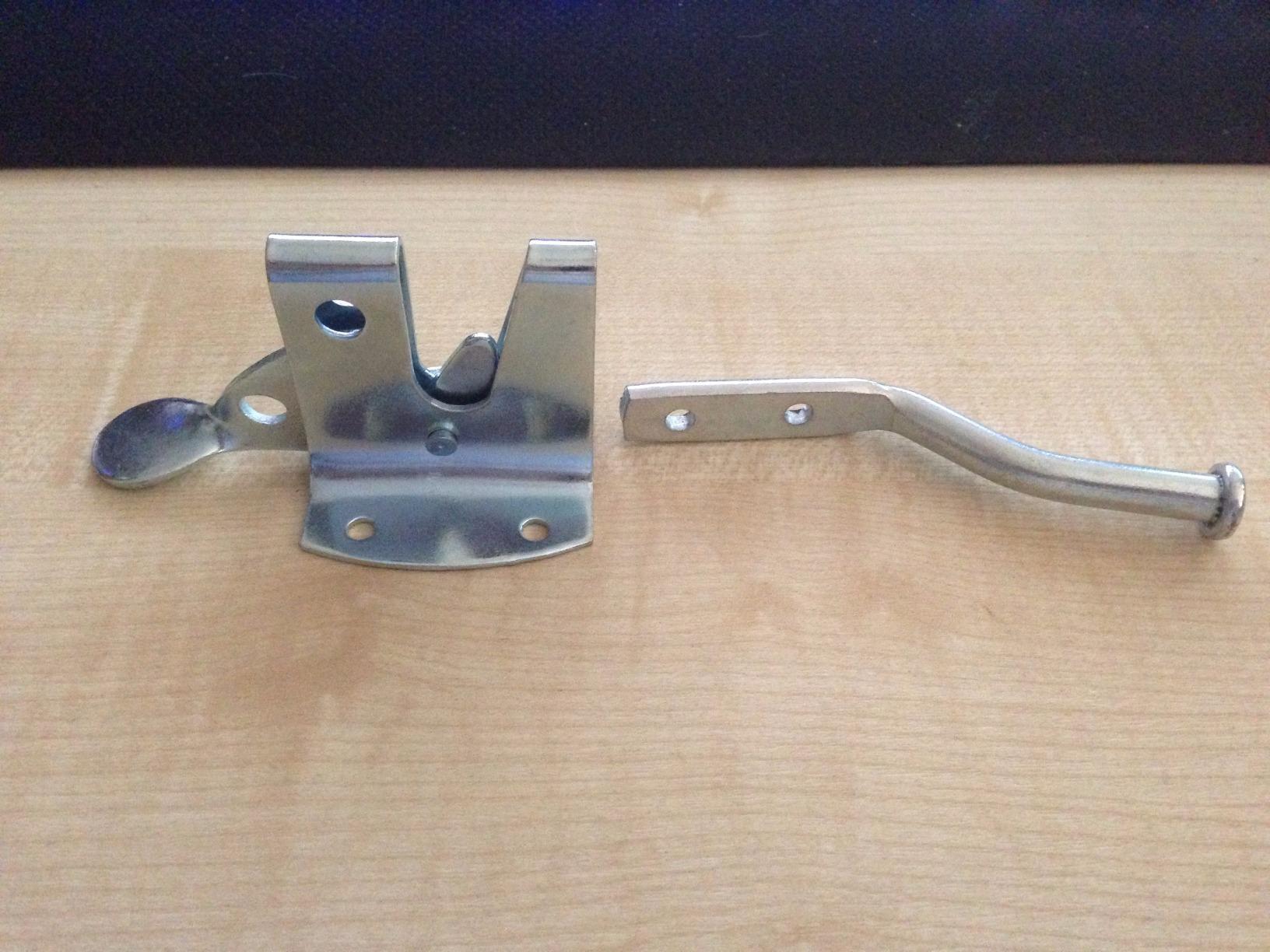 Heavy Duty Galvanised Auto Gate Latch Set : Amazon.co.uk: DIY & Tools