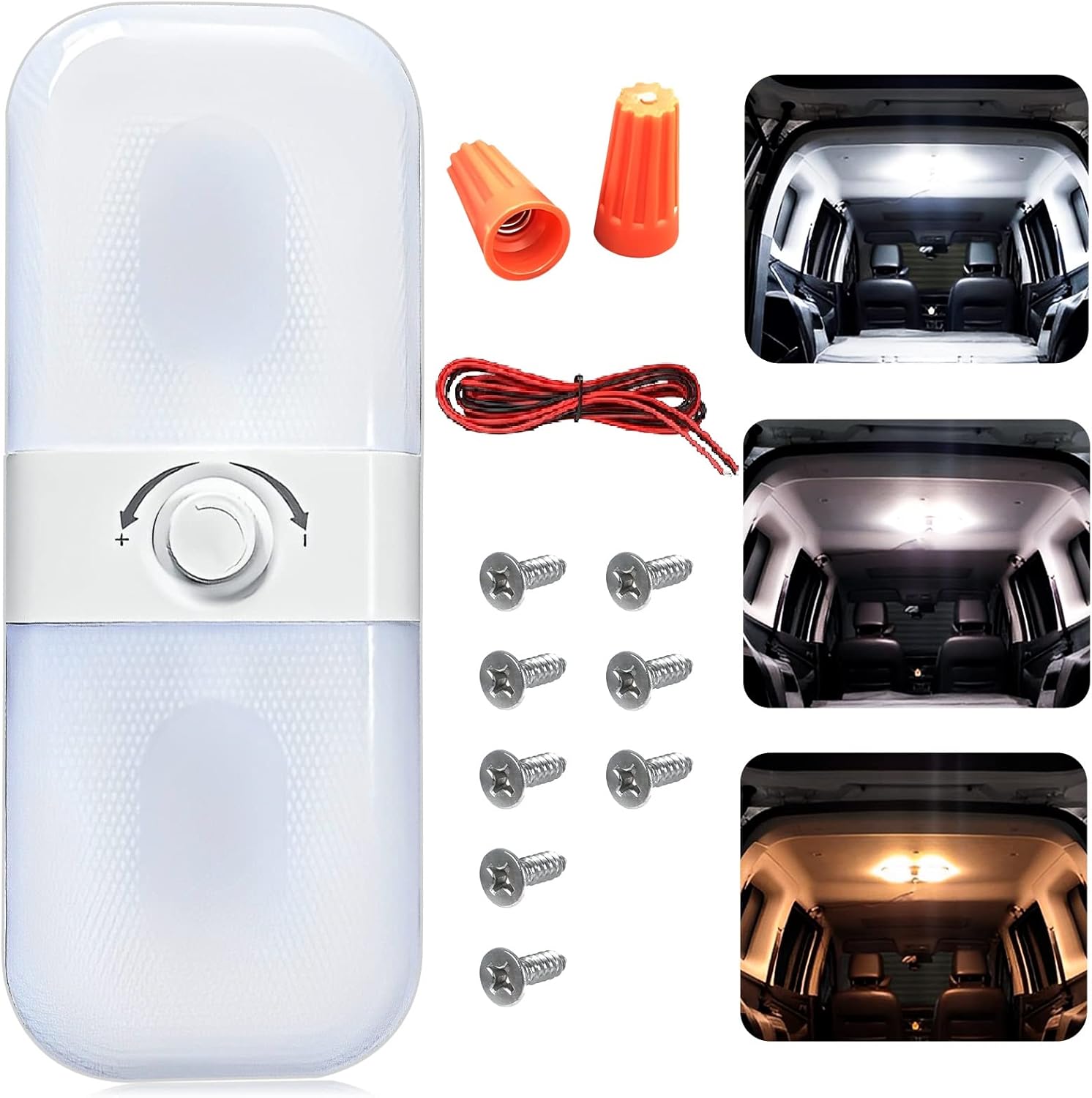 Pkila Caravan Lights Interior, 12V LED Interior Car Lights 3 Colours ...