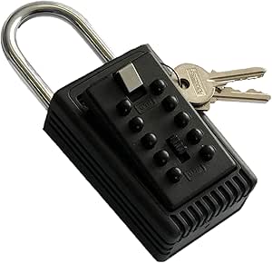 Push Button Combination Key Lock Box With 4 Digit Lock For Home Garage ...