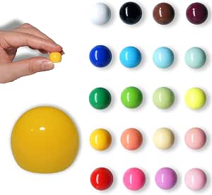 Amazon.com: Round Little Strong Fridge Magnets 20 Pack - Colorful Mini ...