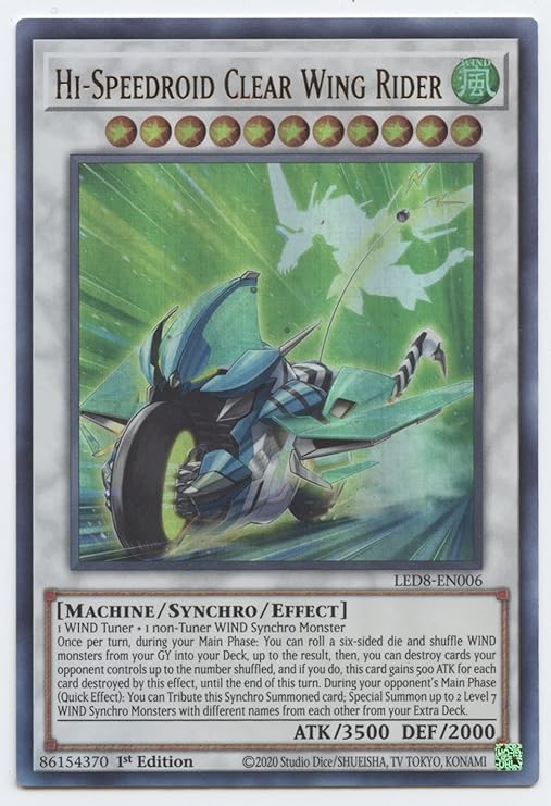 Amazon.com: Hi-Speedroid Clear Wing Rider - LED8-EN006 - Ultra Rare ...