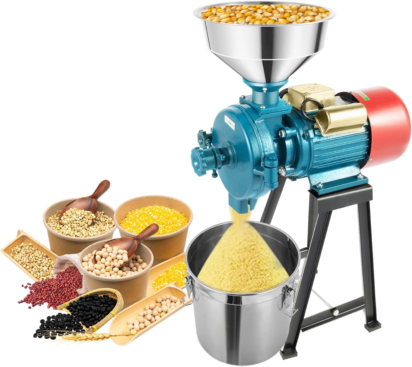 Amazon.com: Electric Mill Grinder Machine, 110V 2200W Heavy Duty ...