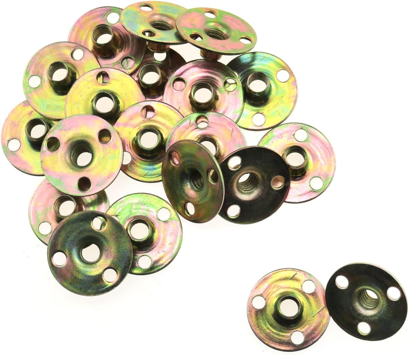 Amazon.com: RLECS 20PCS 1/4''-25x1'' Brad Hole Tee Nut Round Base T-Nut ...