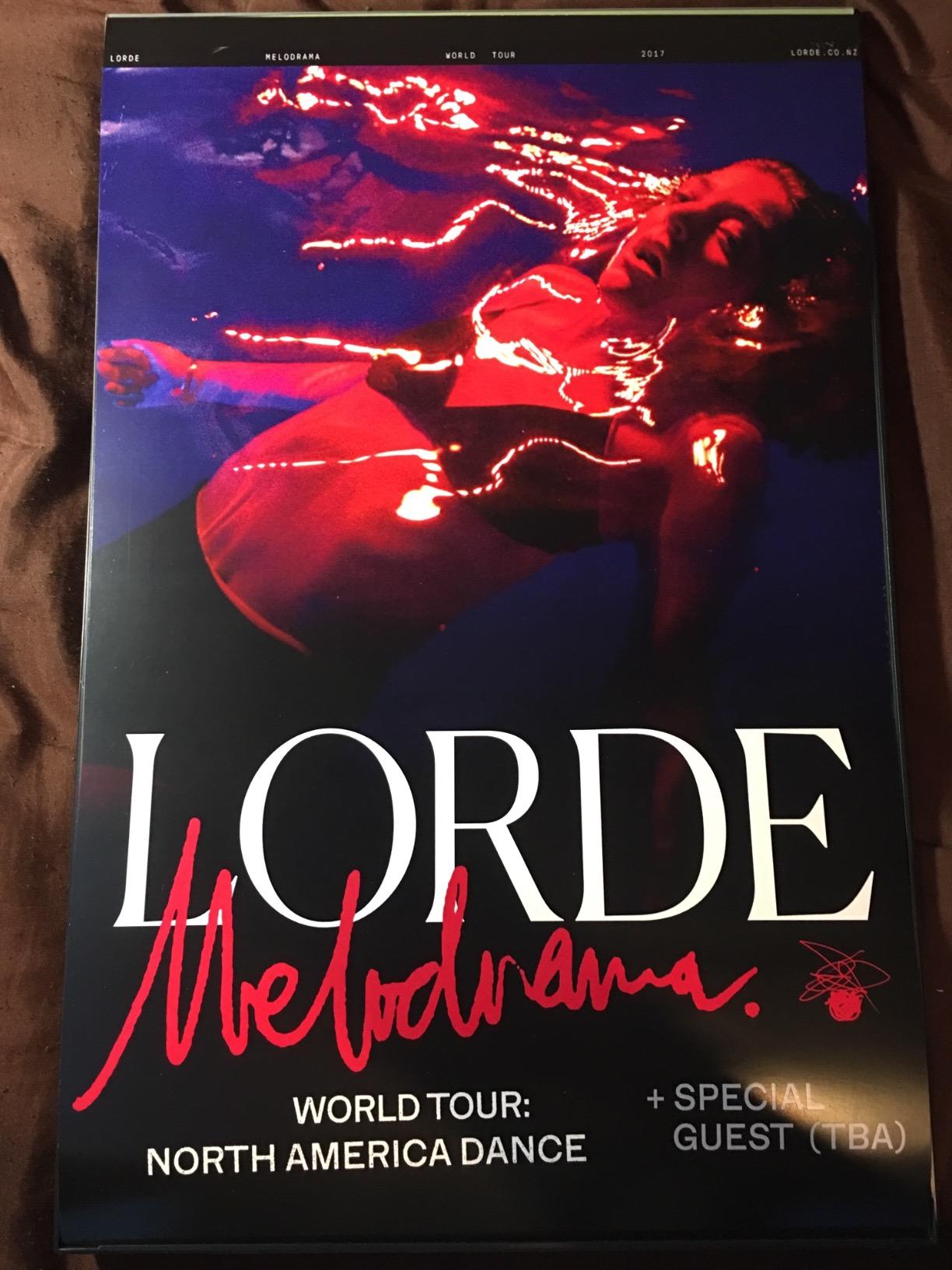 Amazon.com: Lorde Poster - 11 x 17 inches Band Singer Concert Promo ...
