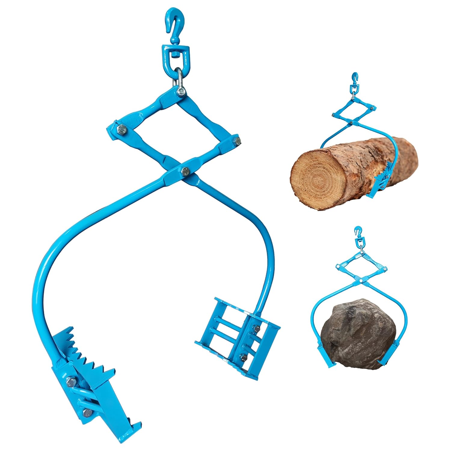 Rock Tongs 36in, Heavy Duty Stone Lifting Tongs, 1100LBS Log Tongs for ...