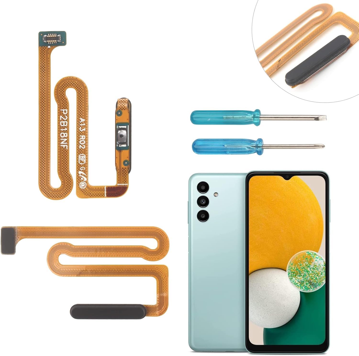 Amazon.com: FKBAightccy Power On Off Flex Cable Replacement for Samsung ...