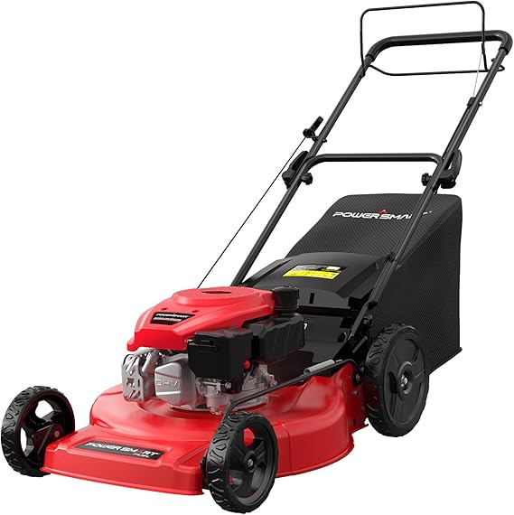 Amazon.com : PowerSmart Self Propelled Gas Lawn Mower, 22 in. with ...