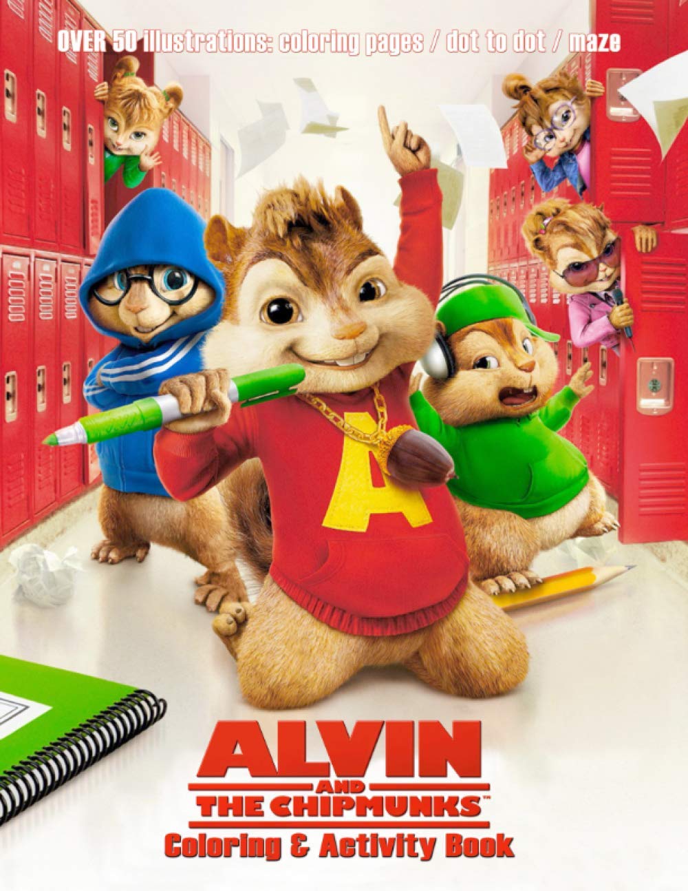 Buy Alvin and the Chipmunks: Coloring & Activity Book: OVER 50 ...