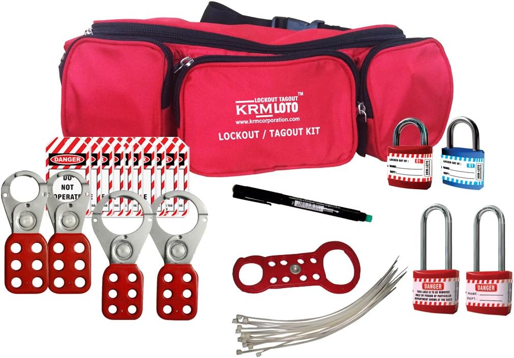 Amazon.com: KRM Loto - Lockout TAGOUT Personal Waist Pouch KIT ...