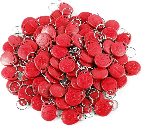 LUCINE 100pcs RFID Keyfobs 125KHz Proximity ID Card TK4100/EM4100 ABS ...