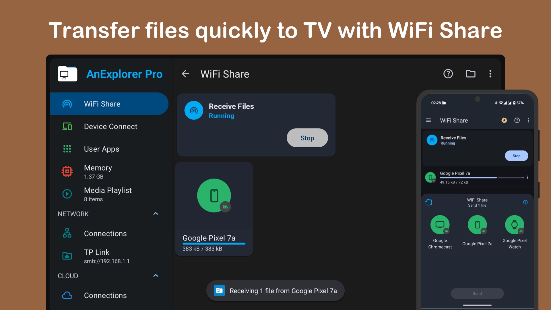 AnExplorer TV File Manager Pro - Share File Transfer, File Explorer USB ...