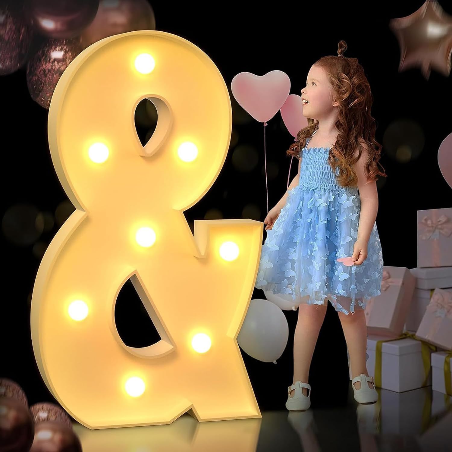 70cm/2.3FT Light Up Symbol &, Marquee Light Up Letters, Mosaic Giant ...