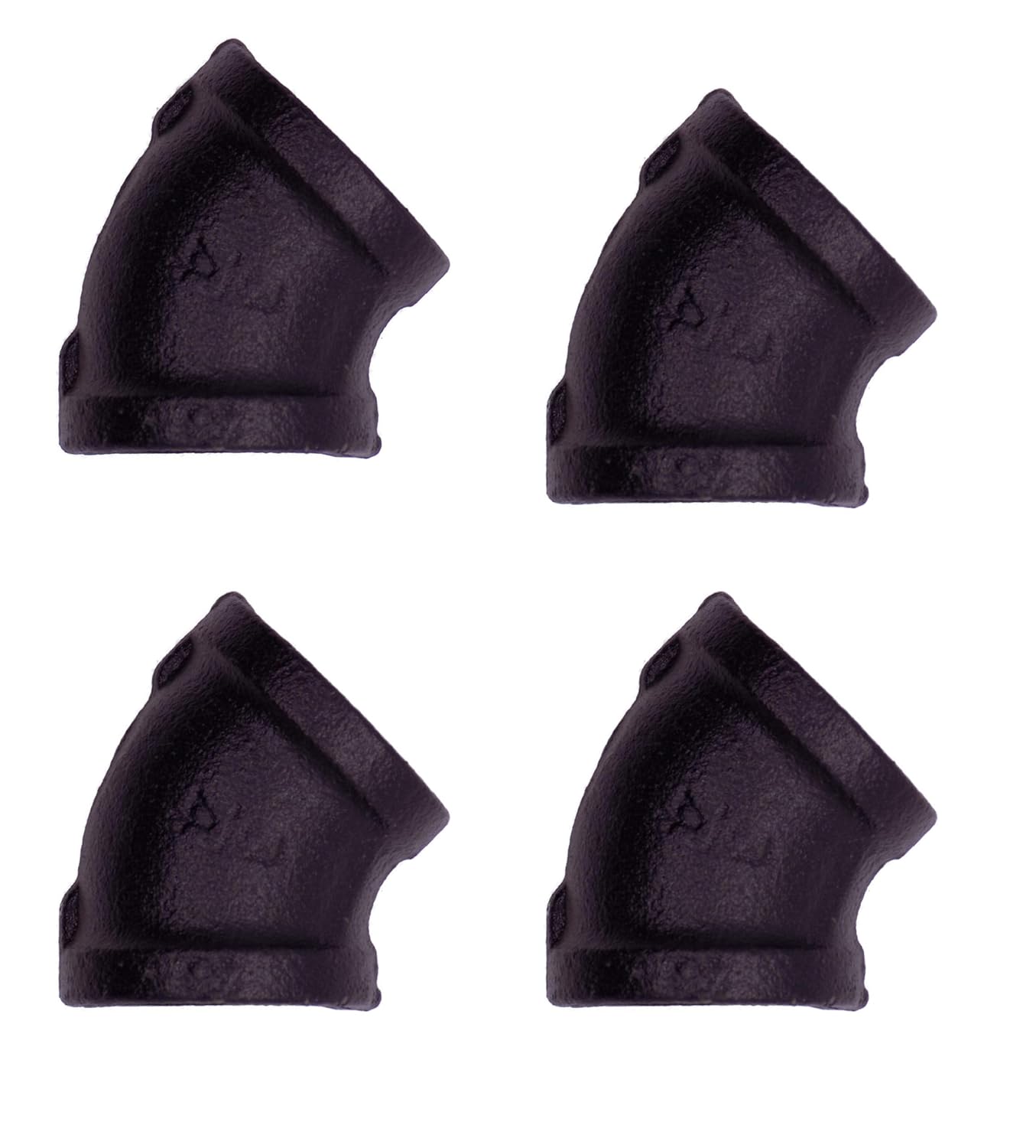 Prim Pipeworks: 3/4“ Elbow, 45 degree, Black Anti-Rust Coating ...