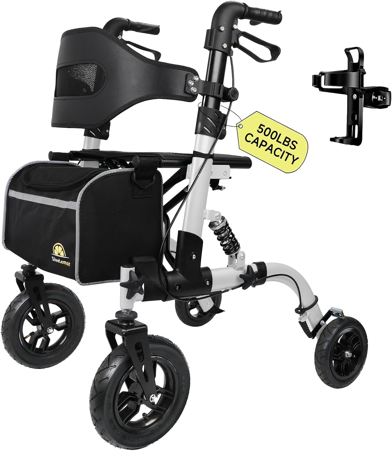 Amazon.com: 500lbs Walkers for Seniors Foldable, Heavy Duty Tall Walker ...