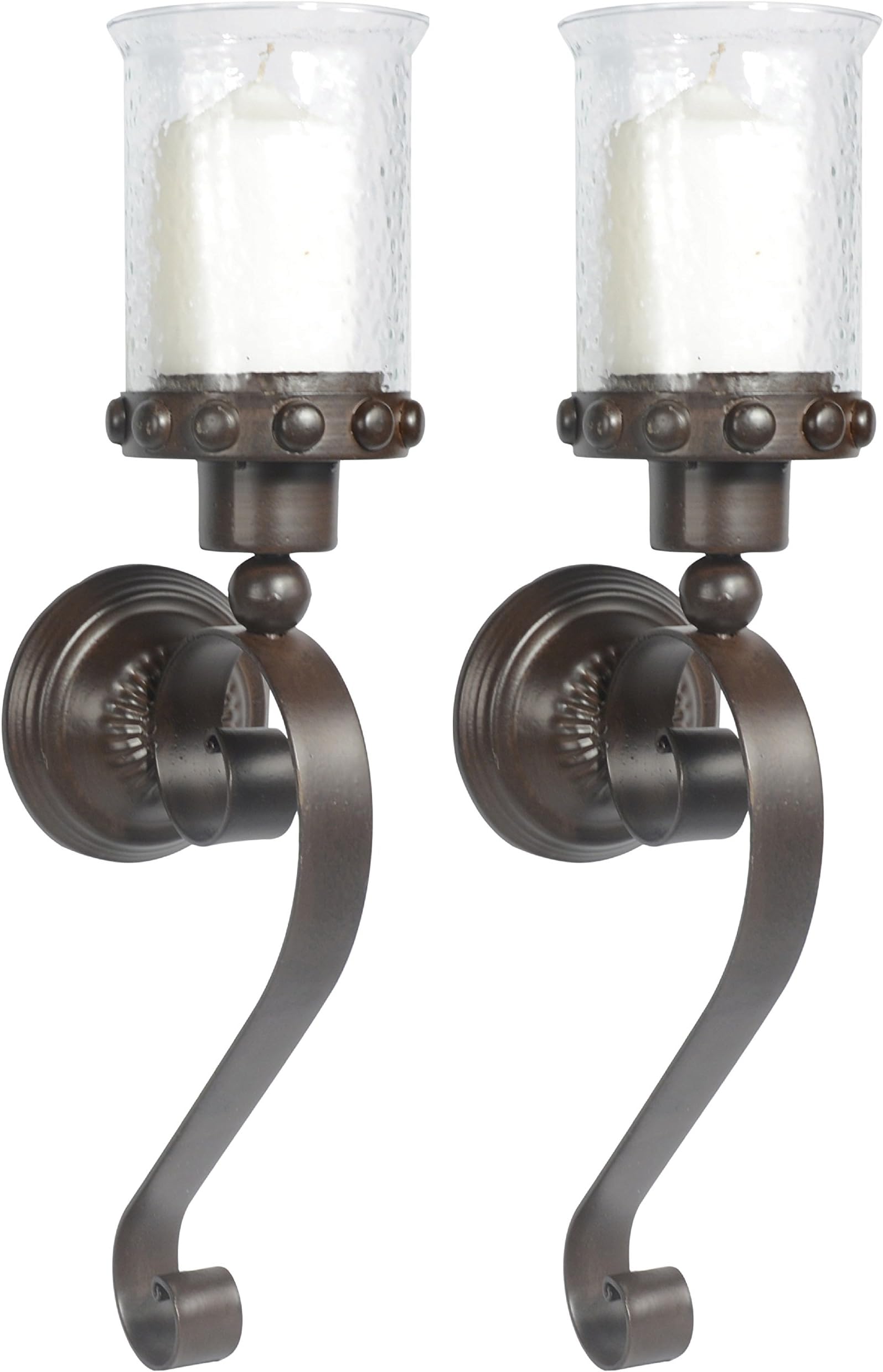 Amazon.com: Joselyn - 18 inch Small Candle Wall Sconce (Set of 2) - 6 ...