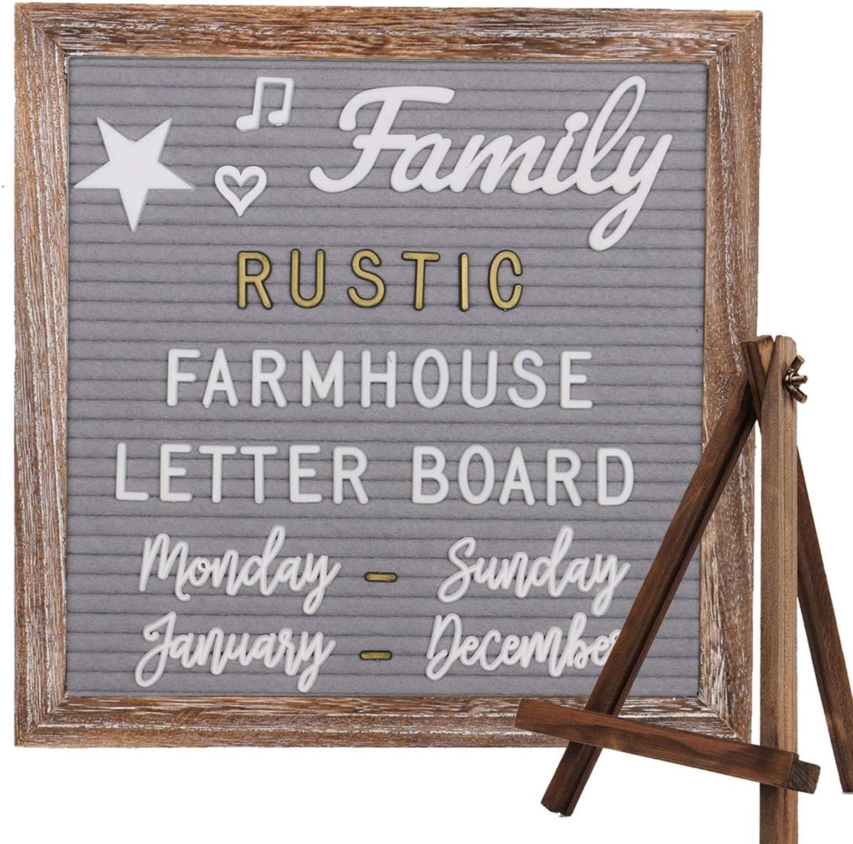 Amazon.com : Large Black Felt Letter Board | 24"x30" Classy Dark ...