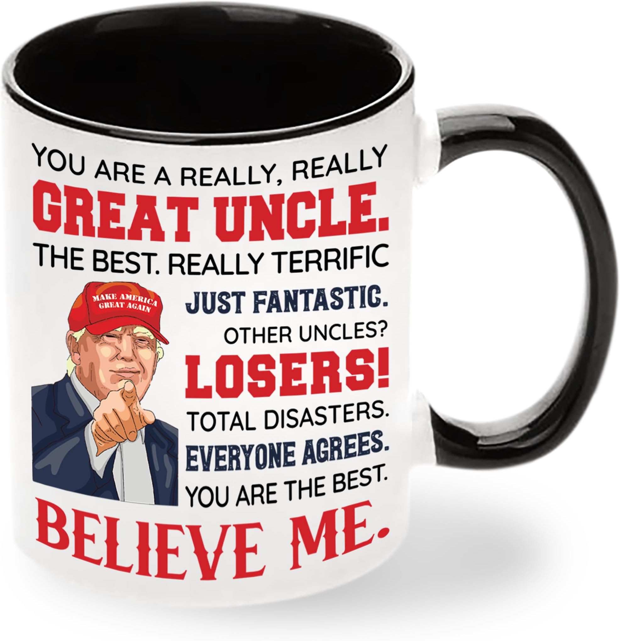 Amazon.com: Maustic Trump Uncle Mug, Uncle Gifts from Niece Nephew ...