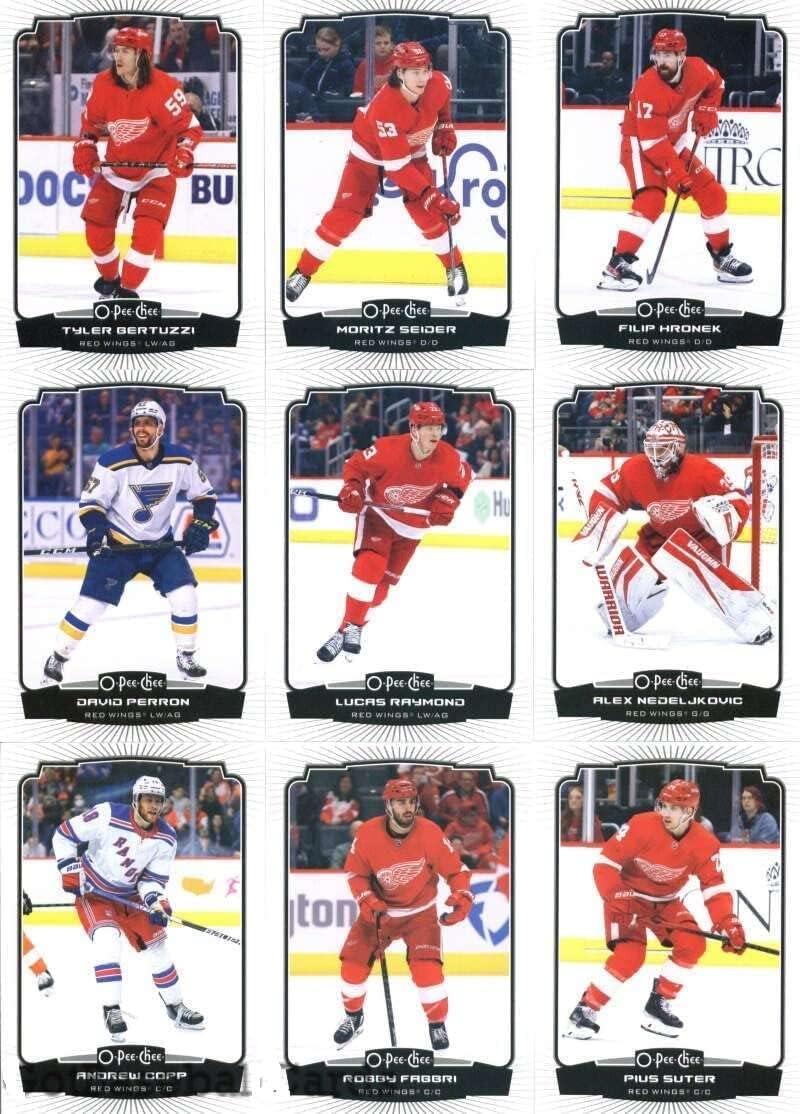 Amazon.com: 2022-23 O-Pee-Chee Detroit Red Wings 18 Card NHL Hockey ...