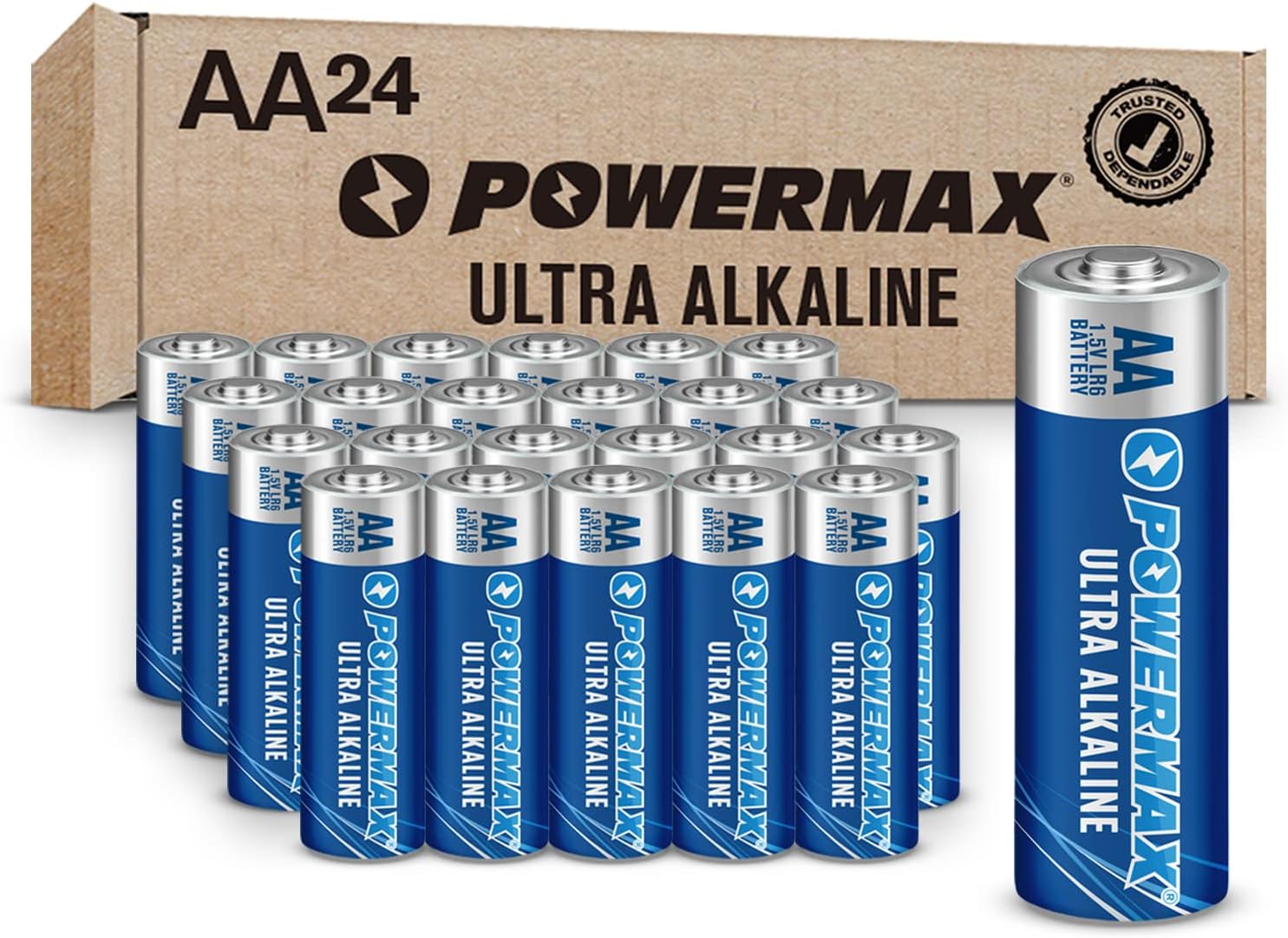 Amazon.com: Amazon Basics 48-Pack AA Alkaline High-Performance ...