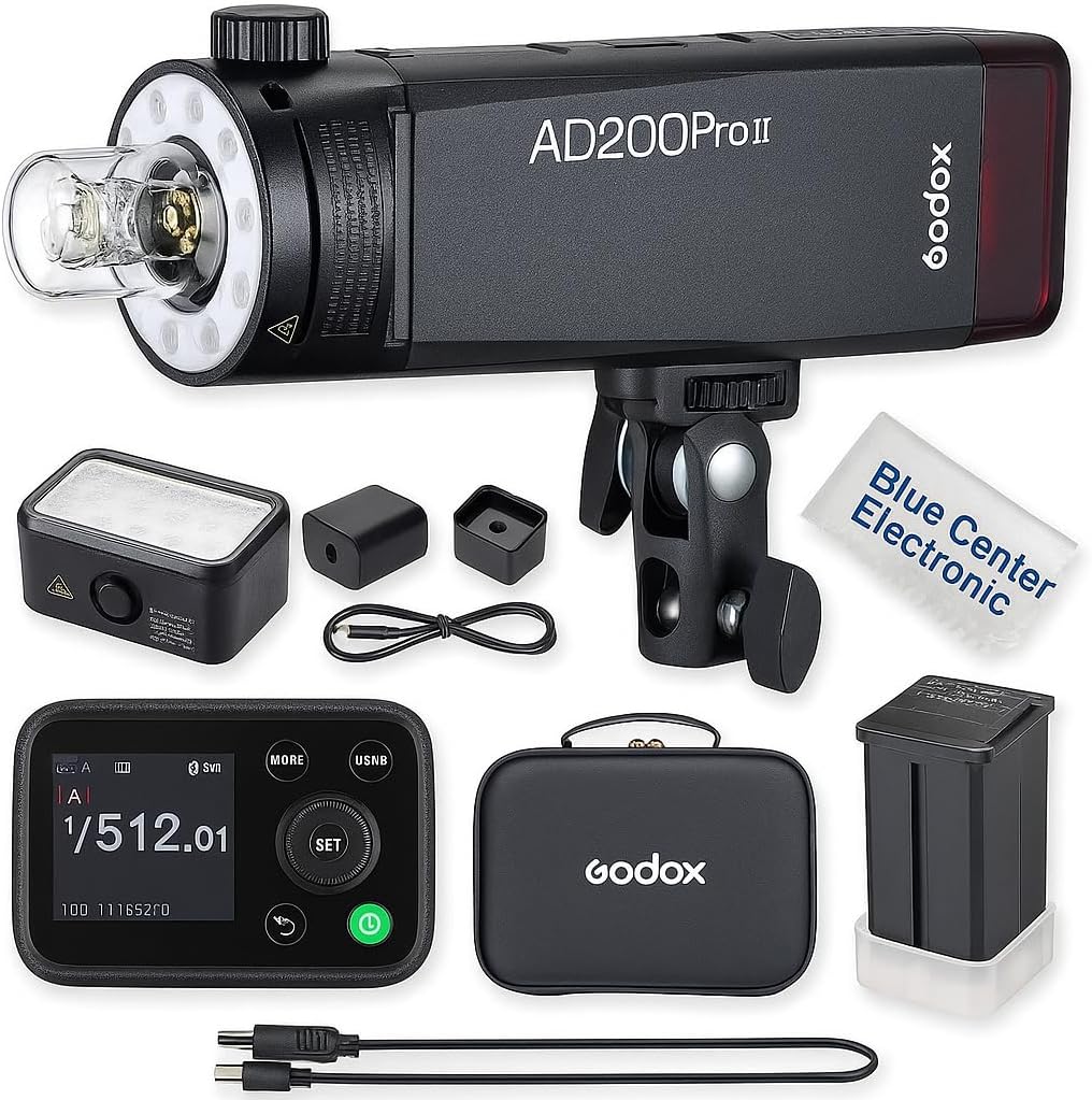 Amazon.com : GODOX AD200 Pro II AD200Pro II 200Ws 2.4G Flash with BD-07 ...