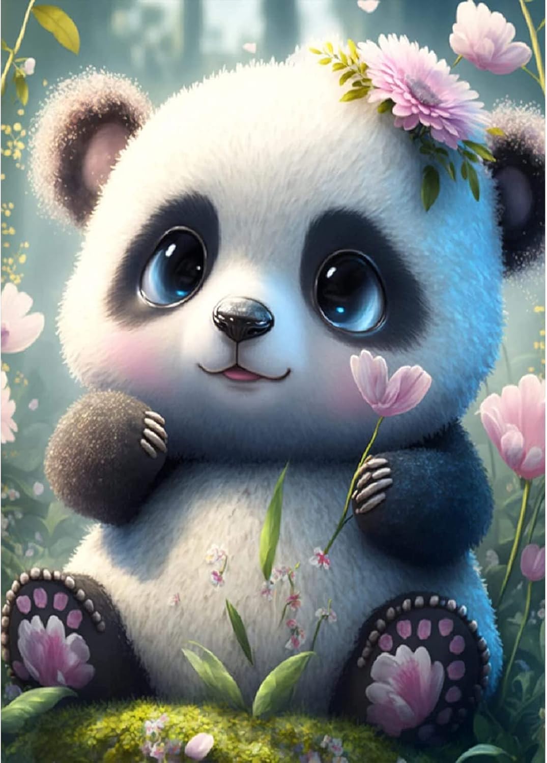 Amazon.com: VeGuude Diamond Painting Kits for Adults, Panda 5D Diamond ...