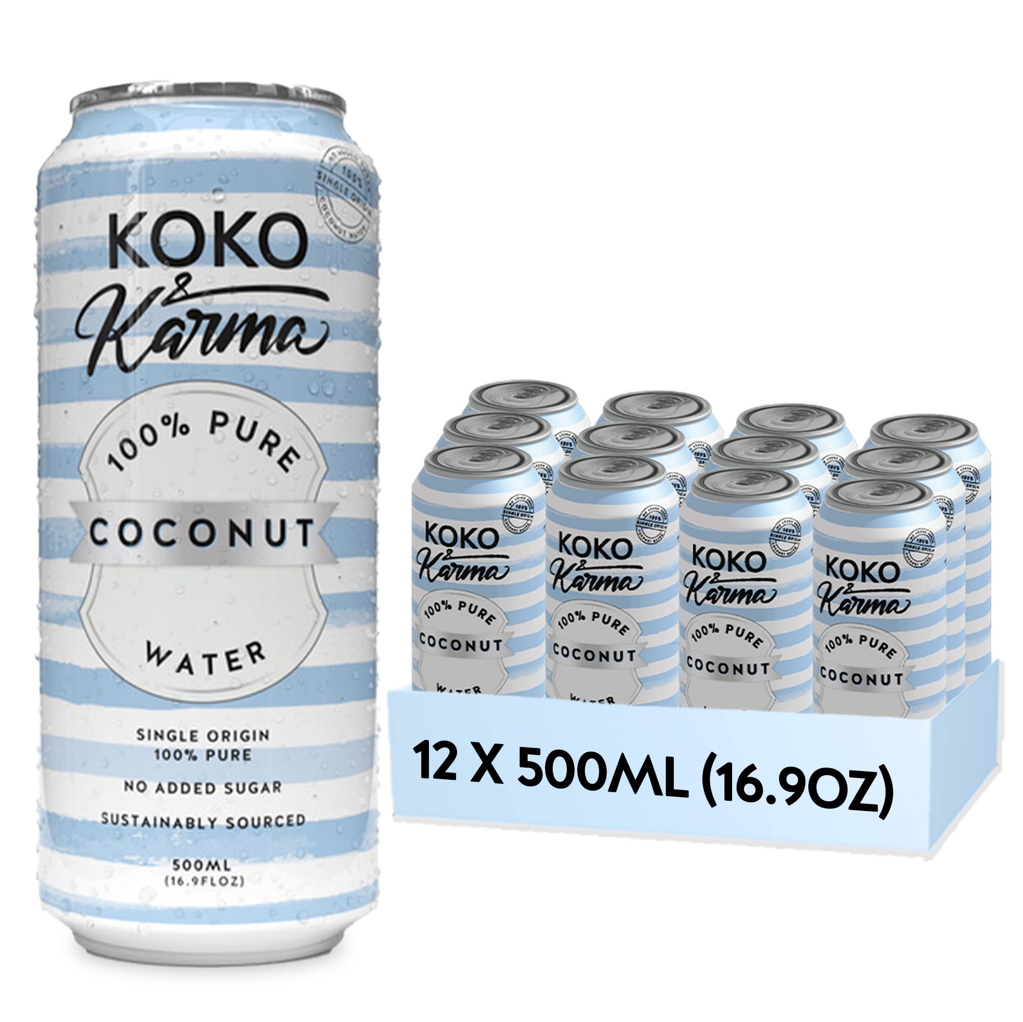 Amazon.com : Koko & Karma Pure Coconut Water - All Natural, No Added ...
