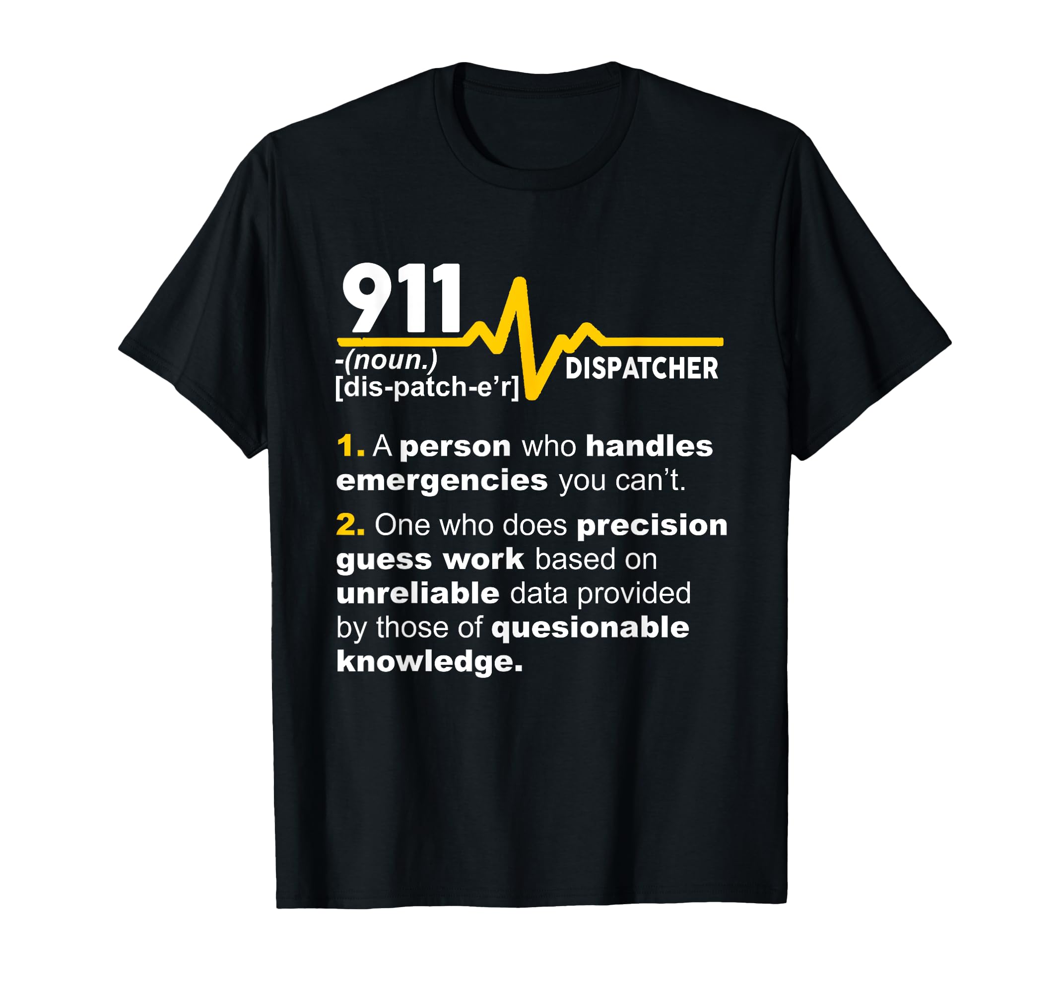 Amazon.com: 911 Dispatcher Definition Handles Emergencies Dispatch T ...