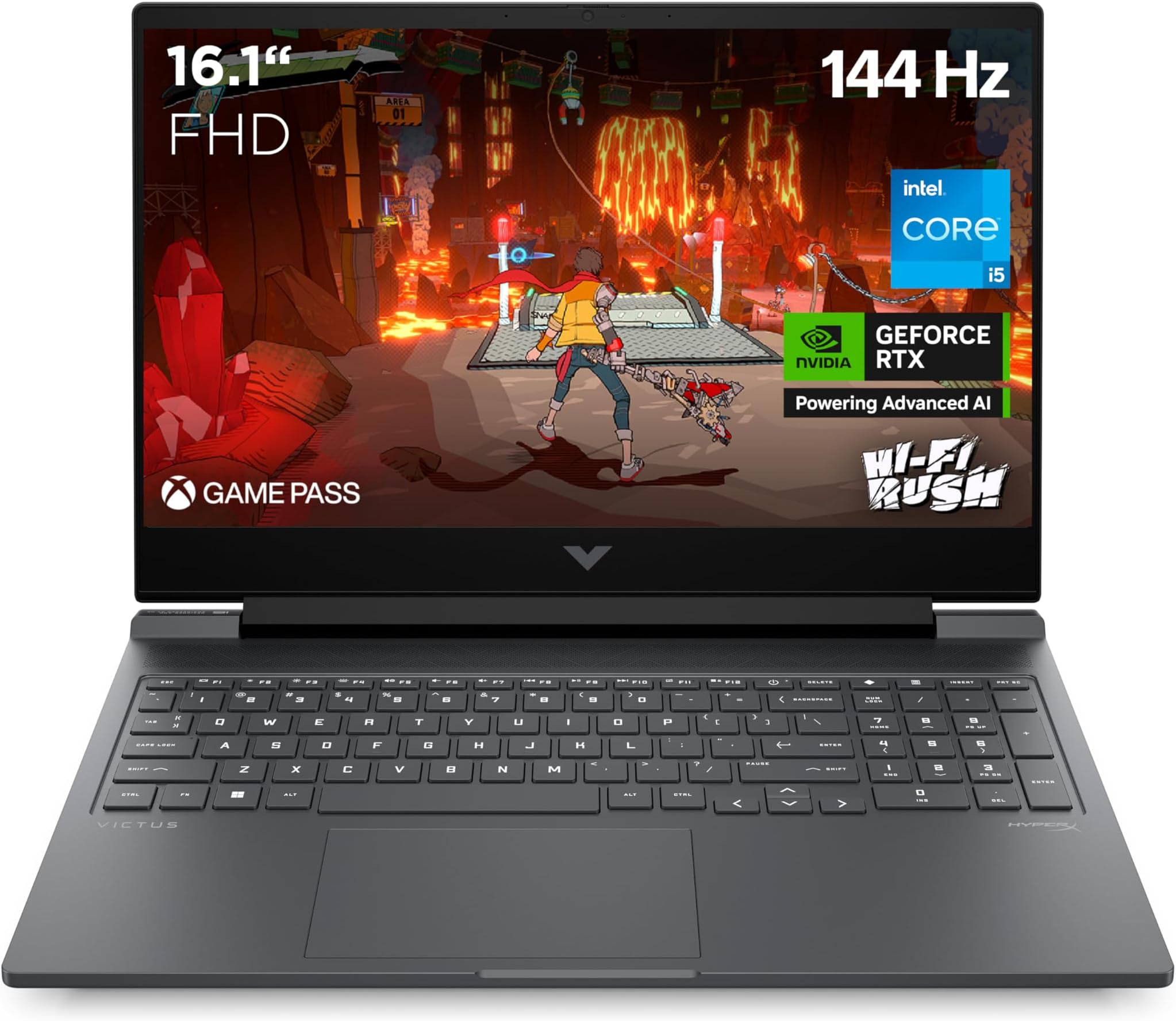 HP Victus Gaming Laptop, 16,1" FHD Display, 144 Hz, Intel Core i5 ...