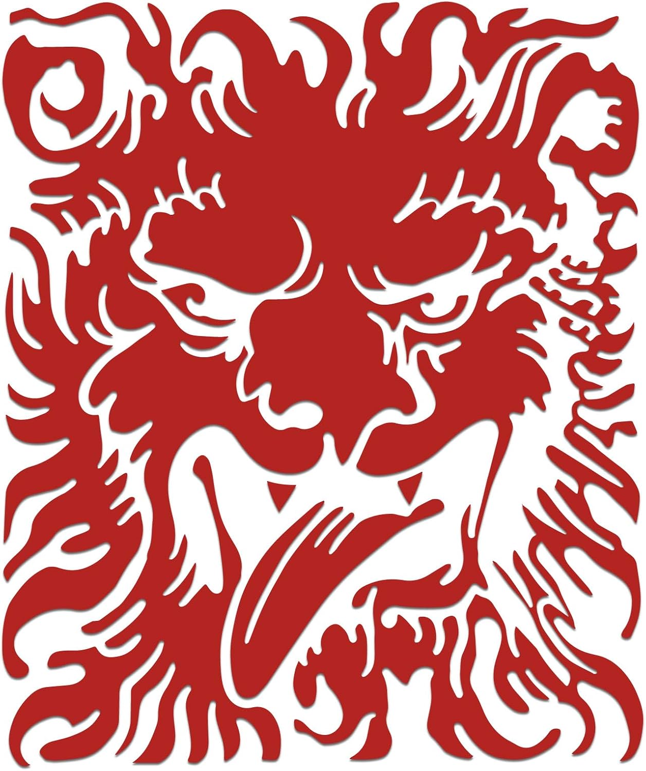 Amazon.com - Medieval Lion Face Sticker Vinyl Decal Notebook Car Laptop ...