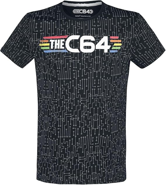The C64 - The C64 Logo Men's T-Shirt : Amazon.co.uk: Clothing