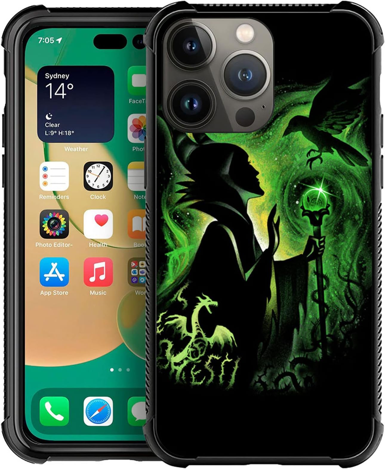 Amazon.com: iPhone 13 Pro Max Disney Villains Maleficent Not Impressed ...