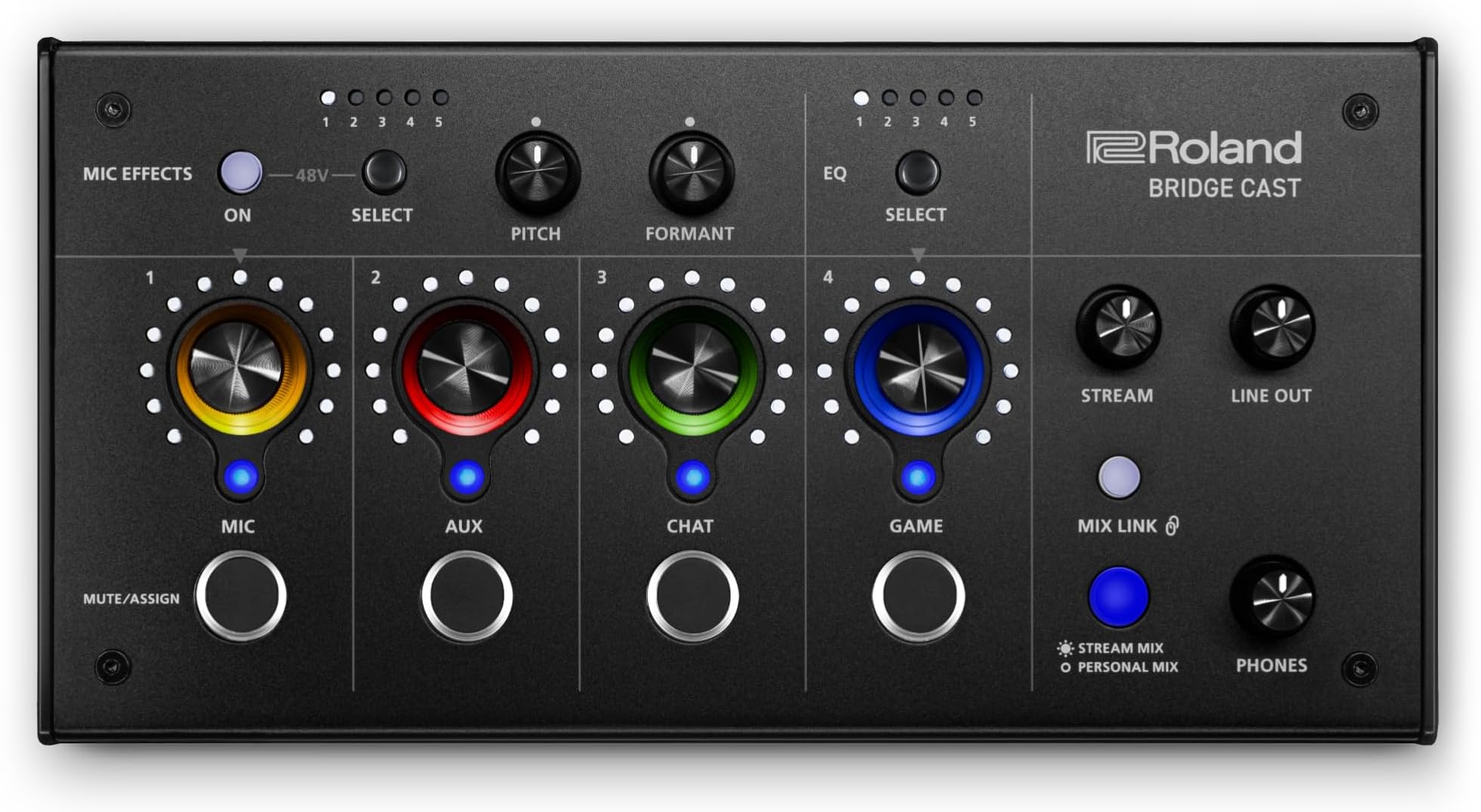 Roland BRIDGE CAST Dual Bus Gaming Mixer | Professional Audio Streaming ...