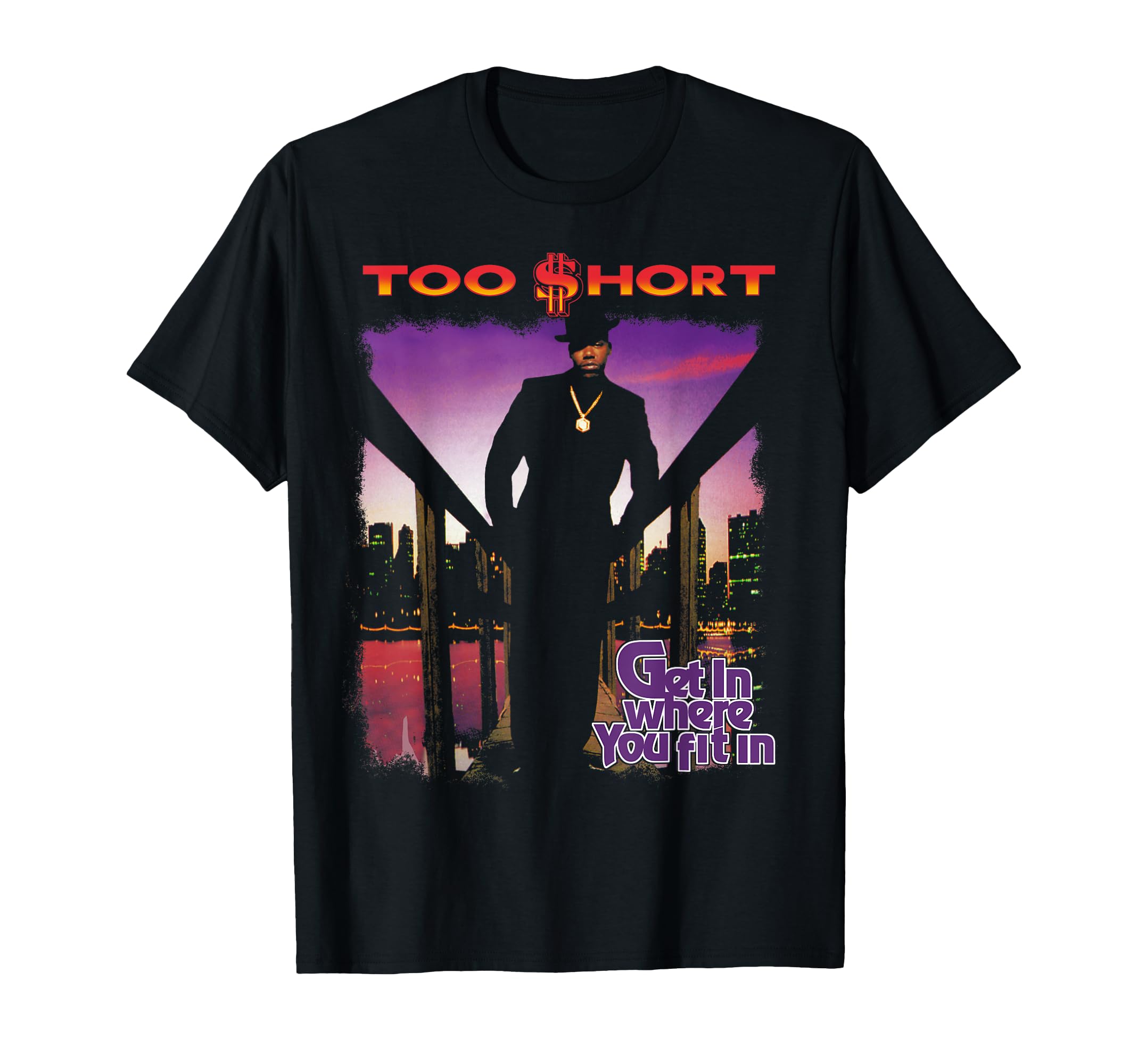 Amazon.com: Too Short - Get In Where You Fit In Album T-Shirt ...
