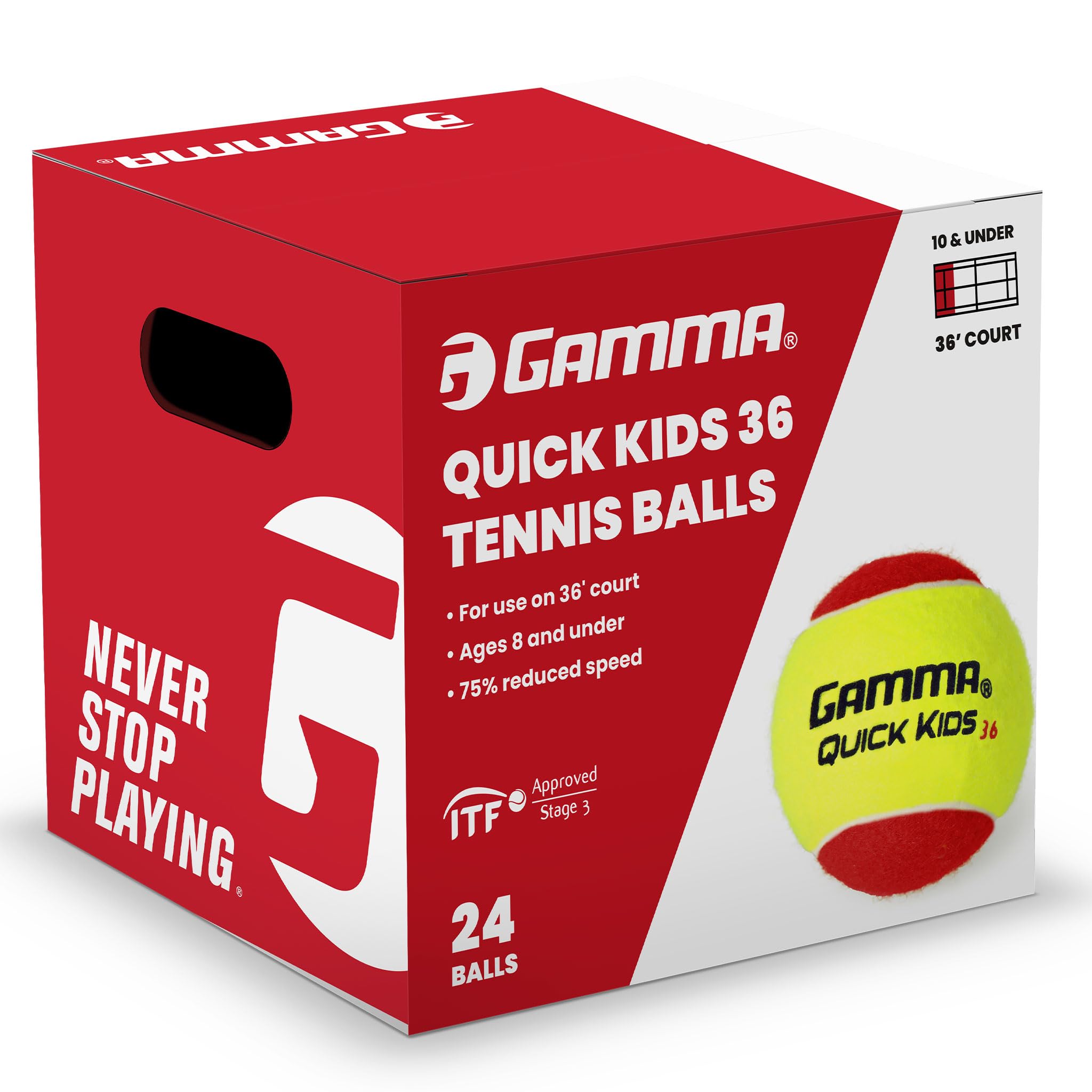 Snapklik.com : Quick Kids 36 Training Tennis Balls For Kids & Beginners ...