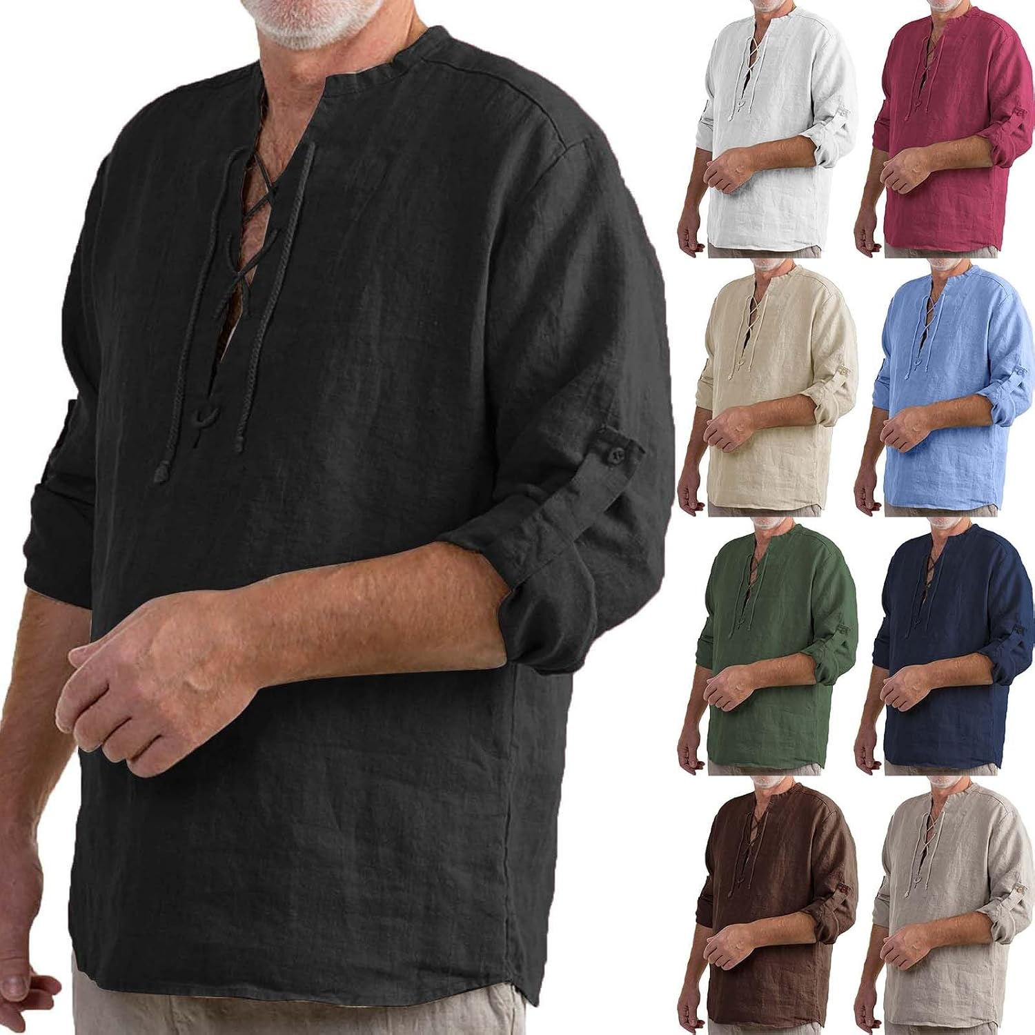 Amazon.com: Gothic Halloween Costume Ork Costume Medieval Cape Men ...