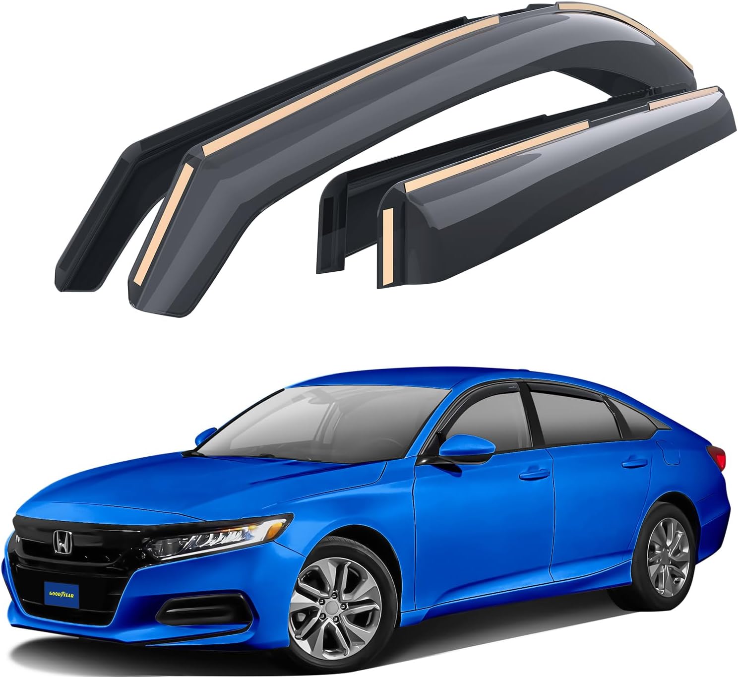 Amazon.com: Goodyear Shatterproof in-Channel Window Deflectors for ...