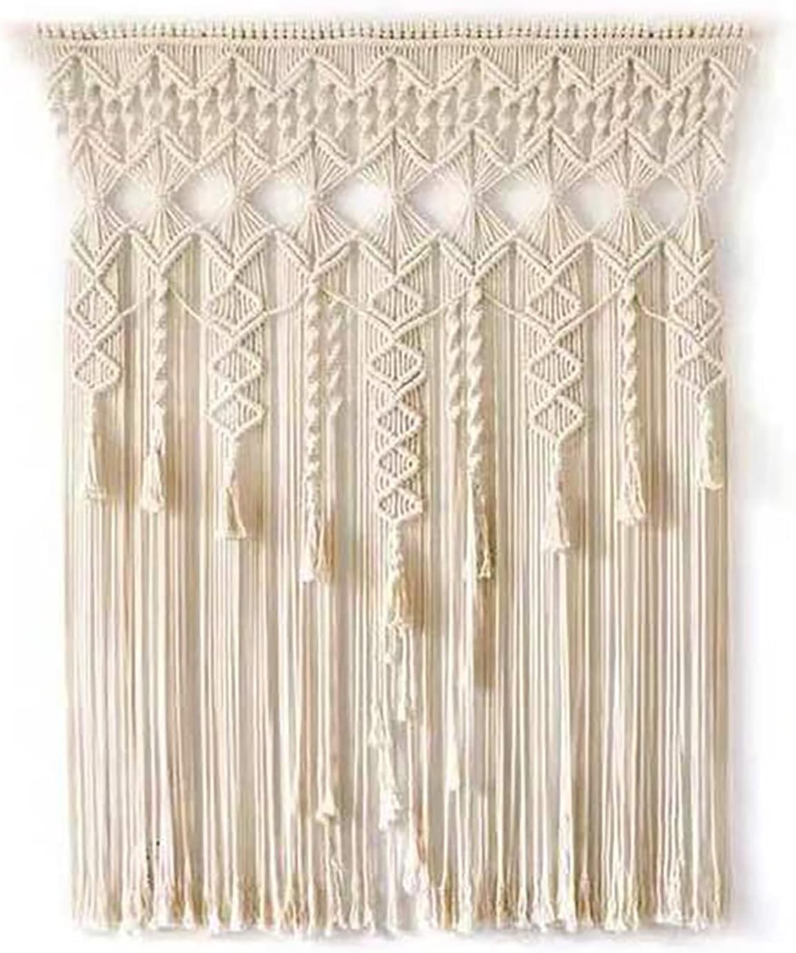 Amazon.com: ReqianXH Boho Macrame Curtain for Window Doorway Handmade ...