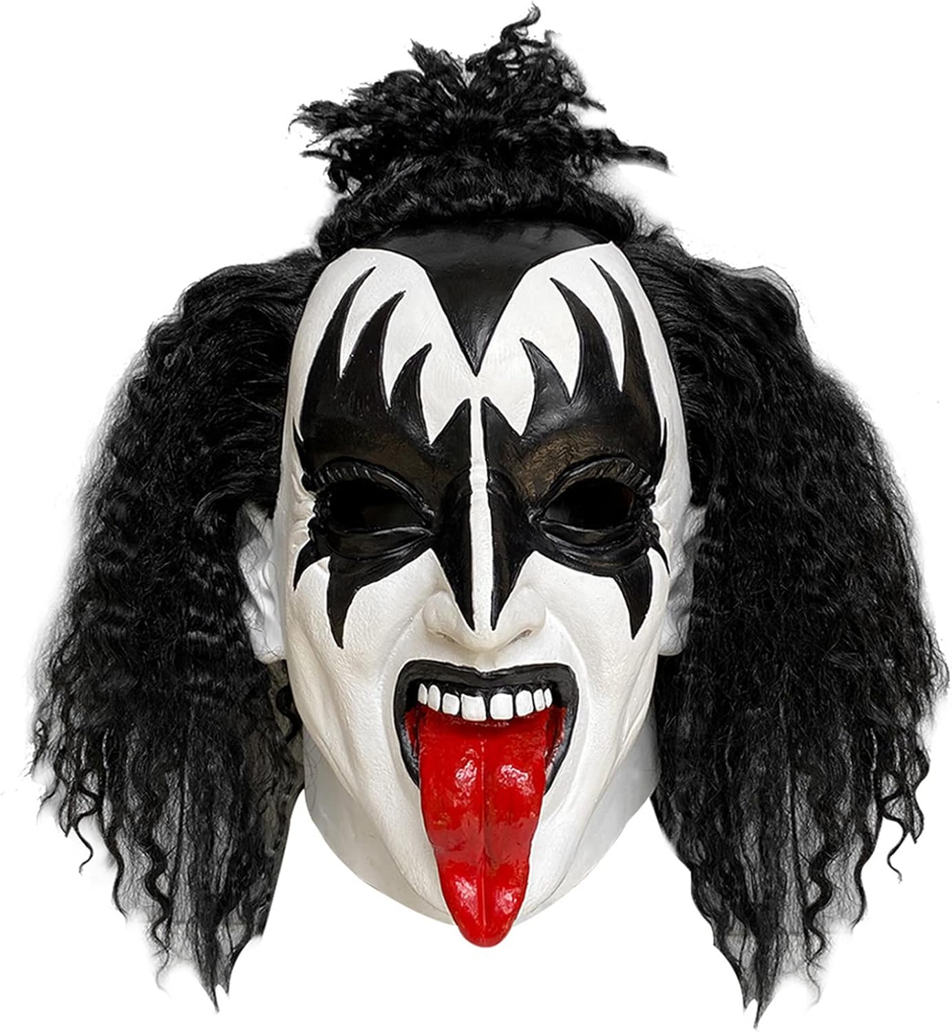 Amazon.com: Demon Costume Accessories Mask Kiss Mask Latex mascara ...